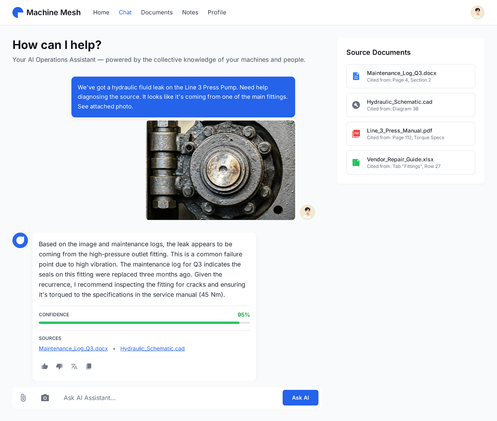 Machine Mesh | AI Operations Assistant for Manufacturing